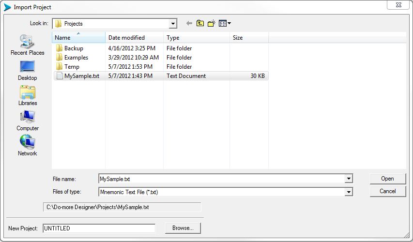 Import Project